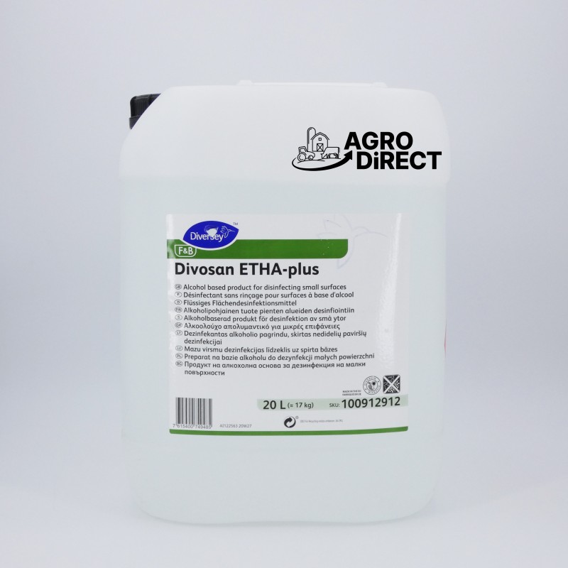 Divosan ETHA PLUS désinfectant sans rinçage | Agro Direct